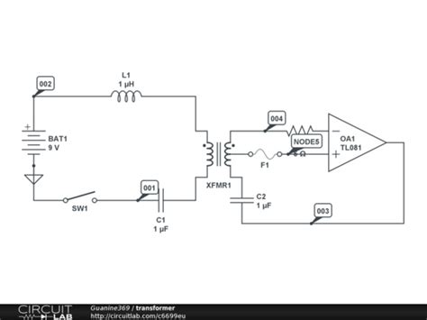 Transformer Circuitlab