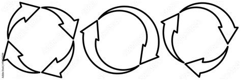 Circle Arrows Round Reload Or Repeat Icon Rotate Arrow And Spinning