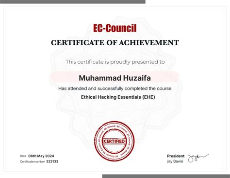 muhammad huzaifa on linkedin ethical hacking essentials ehe