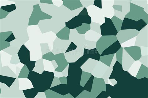 Deep Jungle Green Pixelate Crystallized Pattern With Sharp Faceted