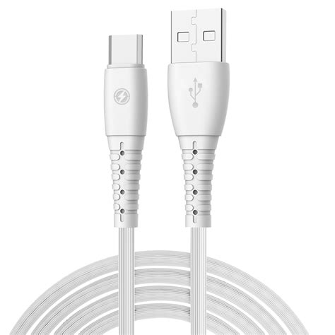 Cable Usb A Micro Usb Hypertech 1 M Pvc Blanco Ht Cmu1m01 Delsol