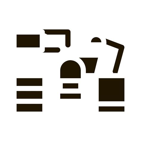 Workplace With Lamp Icon Vector Glyph Illustration 19471186 Vector Art At Vecteezy