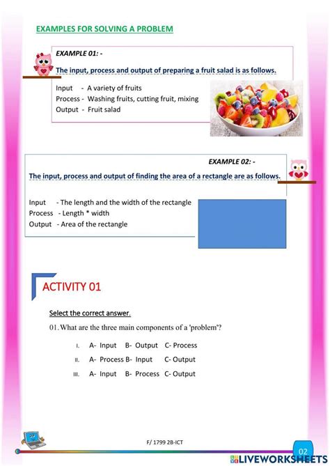 Algorithm And F… Free Interactive Worksheets 3287674