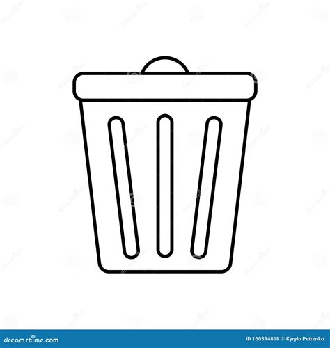 Button Trash Bin Icon Web Design Vector Stock Vector Illustration Of Clean Junk