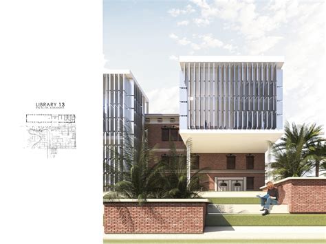 Library 13 Adaptive Reuse Design Project On Behance