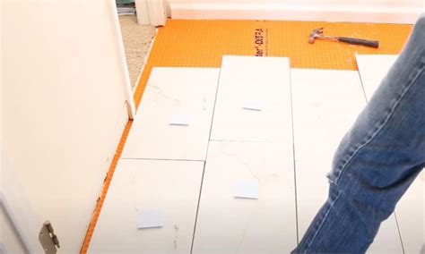 How To Tile A Bathroom Floor Step By Step Tutorial