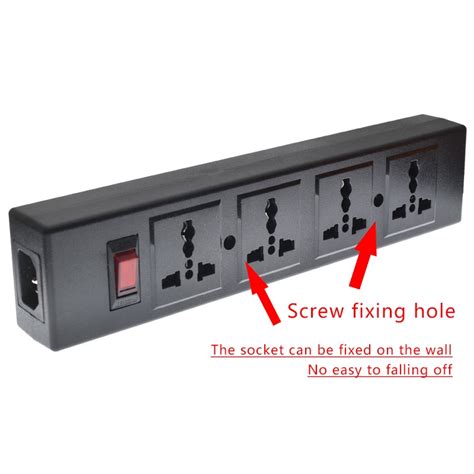 4 Ways Pdu Power Strip Universal Socket Extension Strip With Overload