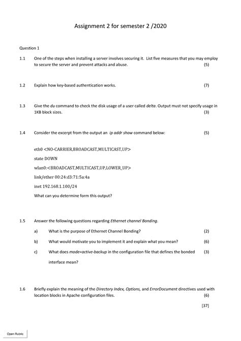 Assignment 2 Semester 2 Ict3631 Questions 2020 Warning Tt Undefined