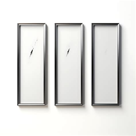 Premium AI Image Frame Of Minimalist Frame With A Sleek Silver Design Used For Display Flat 2D