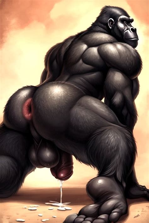 Rule 34 Ai Generated Anthro Anus Ape Ass Balls Black Body Black Fur