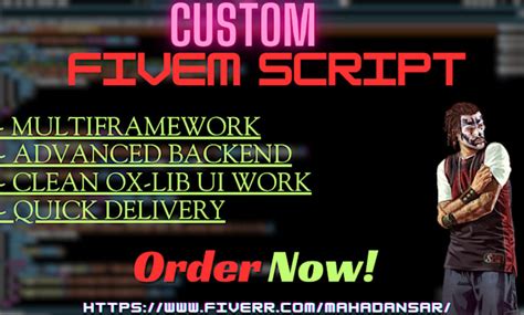 Make A Custom Fivem Script For You By Mahadansar Fiverr