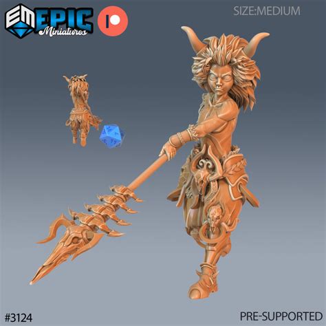 3d Printable Taurus Boy Running Bulky Horned Warrior Bull Human