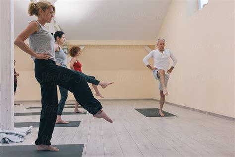 Group Yoga Class By Stocksy Contributor Marija Mandic Stocksy