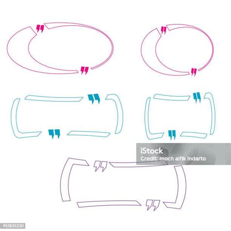 다채로운 개요 거품 연설 견적 상자 템플릿 디자인 그림 흰색 배경에 고립 0명에 대한 스톡 벡터 아트 및 기타 이미지 0명 기포 대화 풍선 문자 기호 Istock