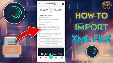 🔰 how to import xml file 📁 in alight motion full tutorial xml file
