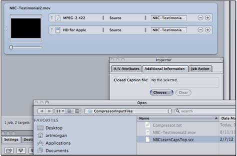 Ast Closed Captioning For Broadcast Using Apple Compressor
