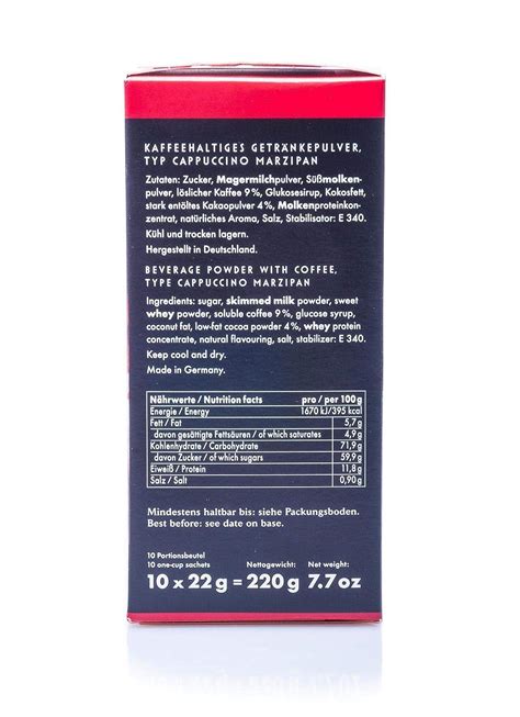 Niederegger Marzipan Cappuccino 220g - Delicious Marzipan Coffee Blend