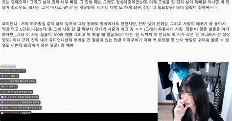 치코쟝 강요미 실물 요약 치지직 에펨코리아