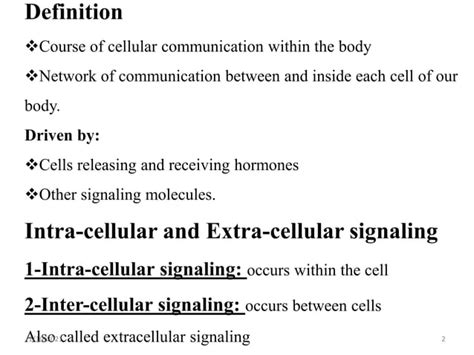 Cell Signaling PPTX Endocrine And Metabolic Diseases Diseases And Conditions