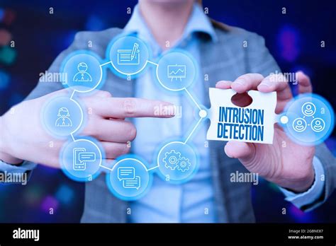 Handwriting Text Intrusion Detection Concept Meaning Monitors A Network Or Systems For