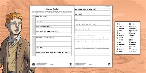 Ks2 Morse Code Worksheet Twinkl