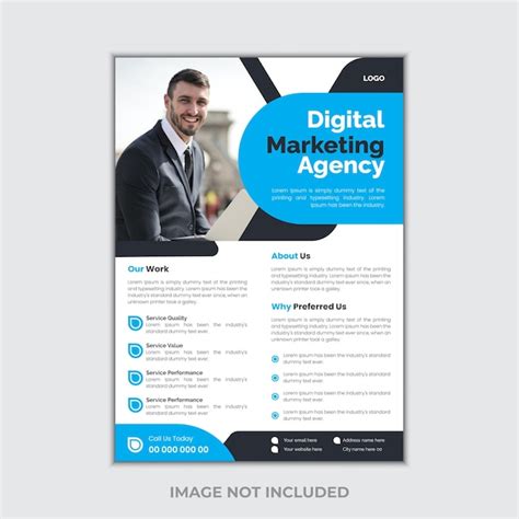 Premium Vector Simple Agency Business Multipurpose Flyer Layout Design