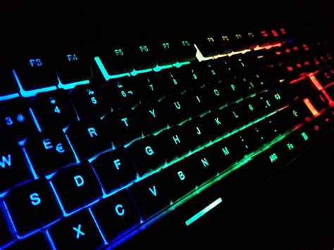 Gaming Keyboard With Glowing Backlight