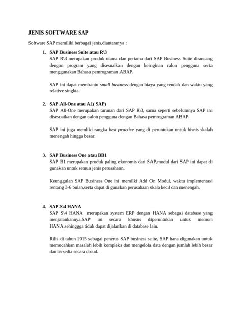 Jenis Software Sap Pdf