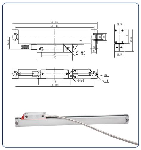 Dro Digital Readout Linear Scale Encoder Mm Optical Glass Scale For Milling Lathe Machine