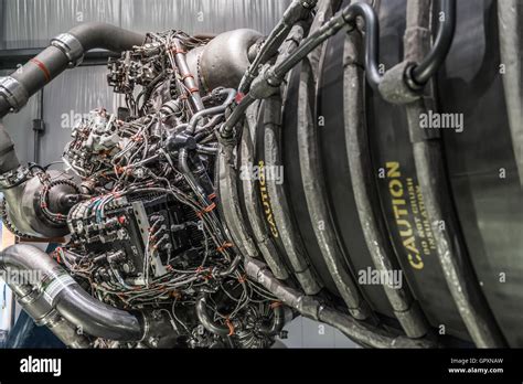 Rocket Engine Exposed Stock Photo Alamy