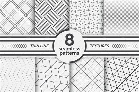 Modern Linear Seamless Patterns Graphic Patterns ~ Creative Market