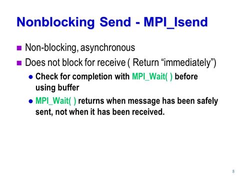 1 Lecture 4 Part 2 Mpi Point To Point Communication Ppt Download