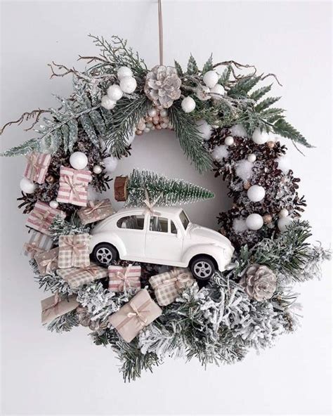 Как сделать рождественский венок своими руками 100 фото и видео Рождественские венки своими