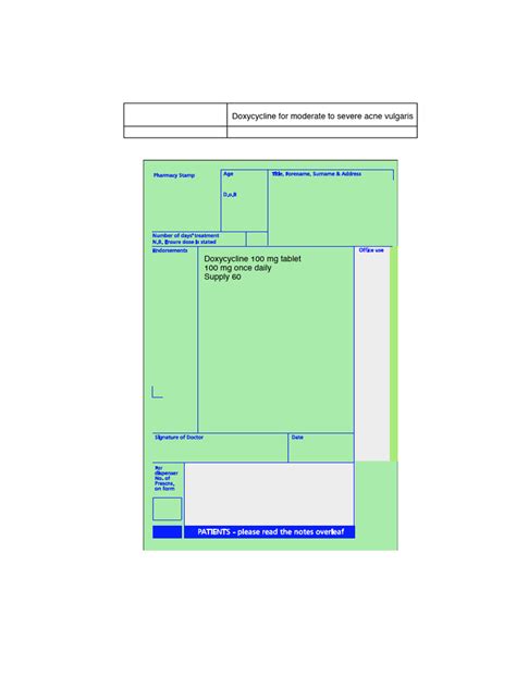 Doxycycline Prescription Pdf