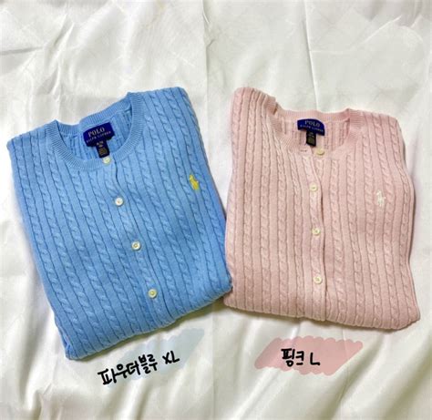 폴로 걸즈 가디건 L Xl 사이즈 비교 및 추천 네이버 블로그
