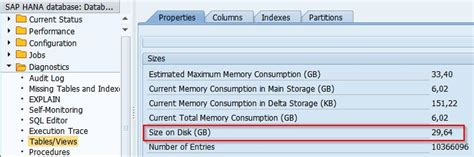 Reduce Table Size On Hana After Selective Deletion Sap Community