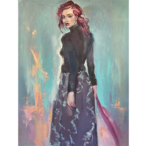 Купить картину Девушка в голубой комнате в Москве от художника