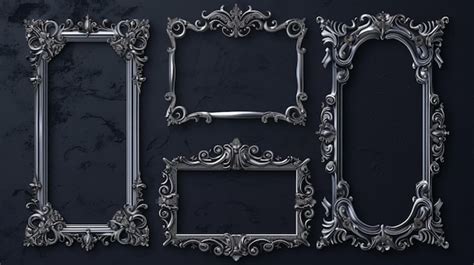 Premium Vector A Set Of Antique Brass And Brass Doors With A Decorative Design