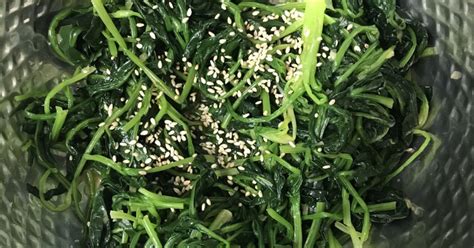 [간단요리 반찬요리] 홍양갱의 밤 시금치무침