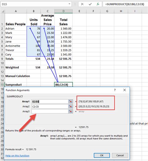 Weighted Average Formula In Excel