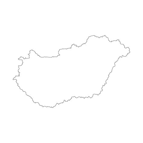Premium Vector Hungary Map Icon Vector