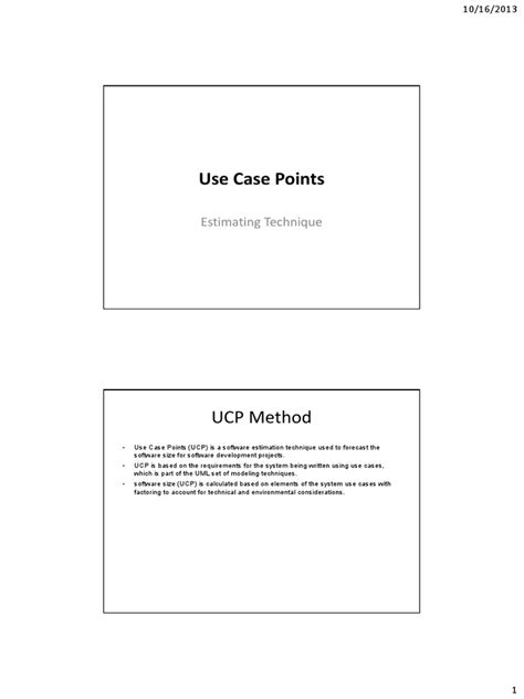 Estimating Software Project Size Using The Use Case Points Method Pdf Information Age