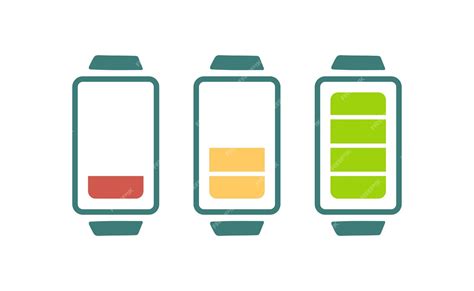 Premium Vector Discharged And Fully Charged Battery Smartphone