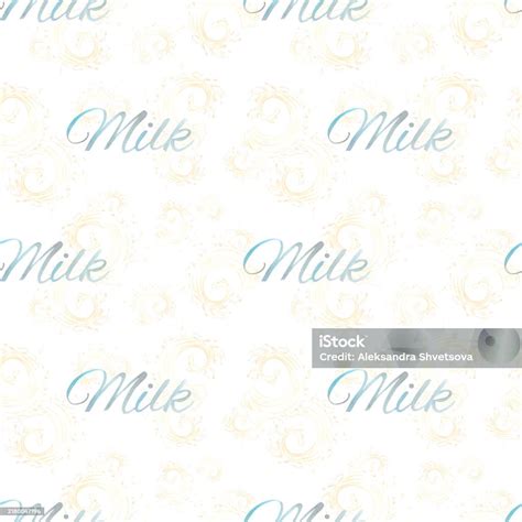 손으로 그린 수채화 우유는 흰색 배경에 고립 된 기호 우유 완벽 한 패턴으로 튀습니다 섬유 직물 스크랩북 및 기타 인쇄 제품에 사용할 수 있습니다 0명에 대한 스톡 벡터