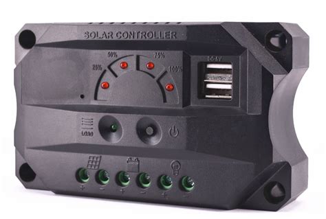 Hh U Led 12vdc 24vdc Pmw Solar Charger Controller With Dc Load Port