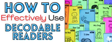 How To Effectively Use Decodable Readers The Teaching Texan
