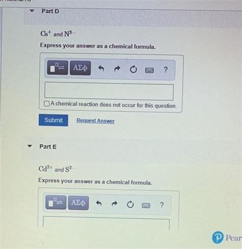 Solved Enter The Correct Ionic Formula For The Compound
