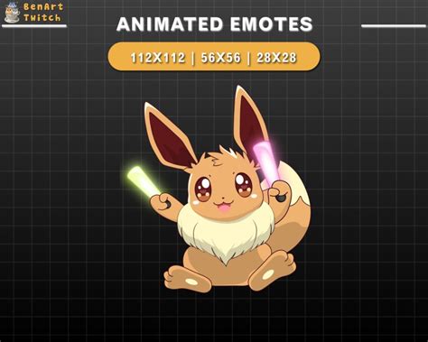 Animated Twitch Emote Eevee Cheering Cute Pokemon Twitch Emotes Cute Emotes For Youtube