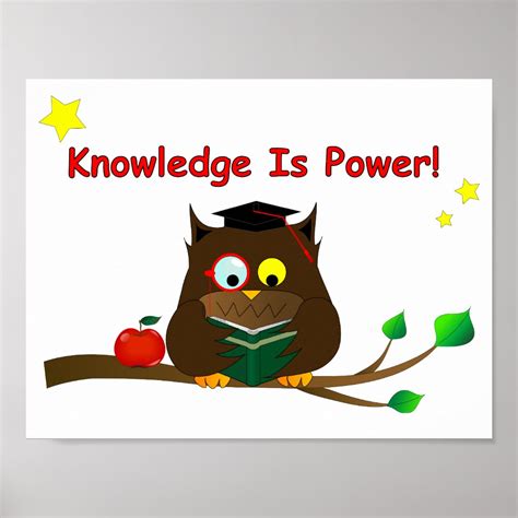 Knowledge Is Power Poster Zazzle