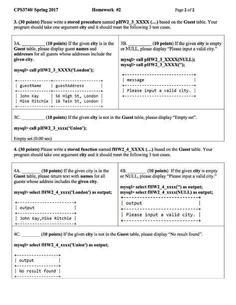 Please Write A Stored Procedure Named Phw23xxxx